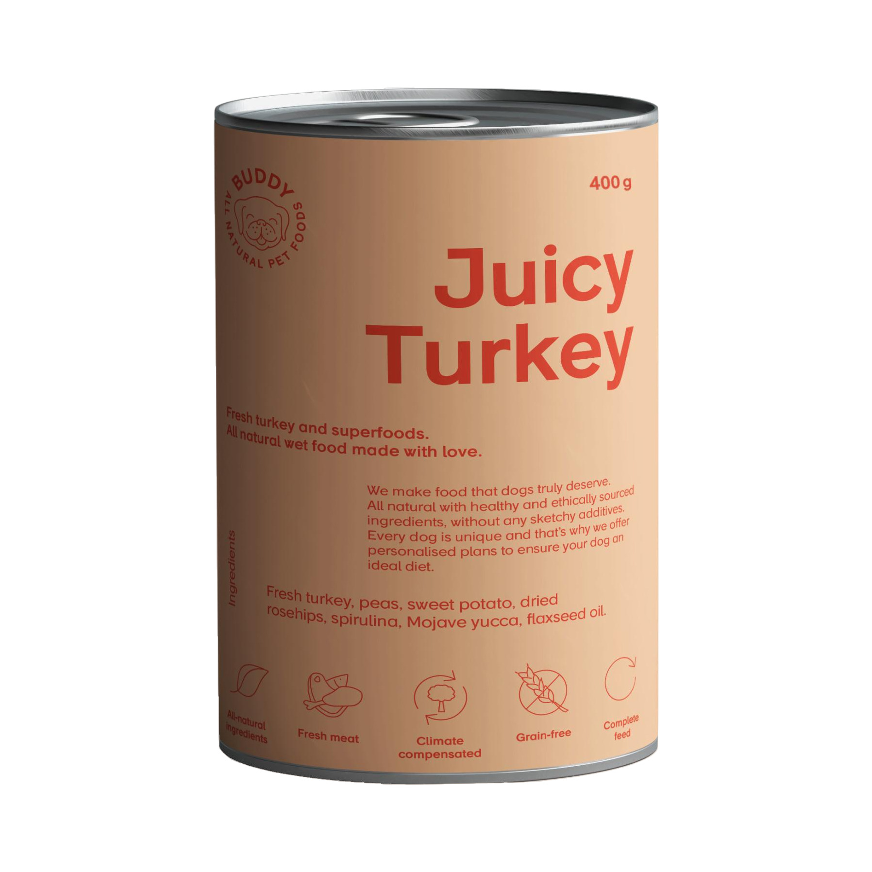 Køb Buddy Juicy Turkey til din hund | Tinybuddy