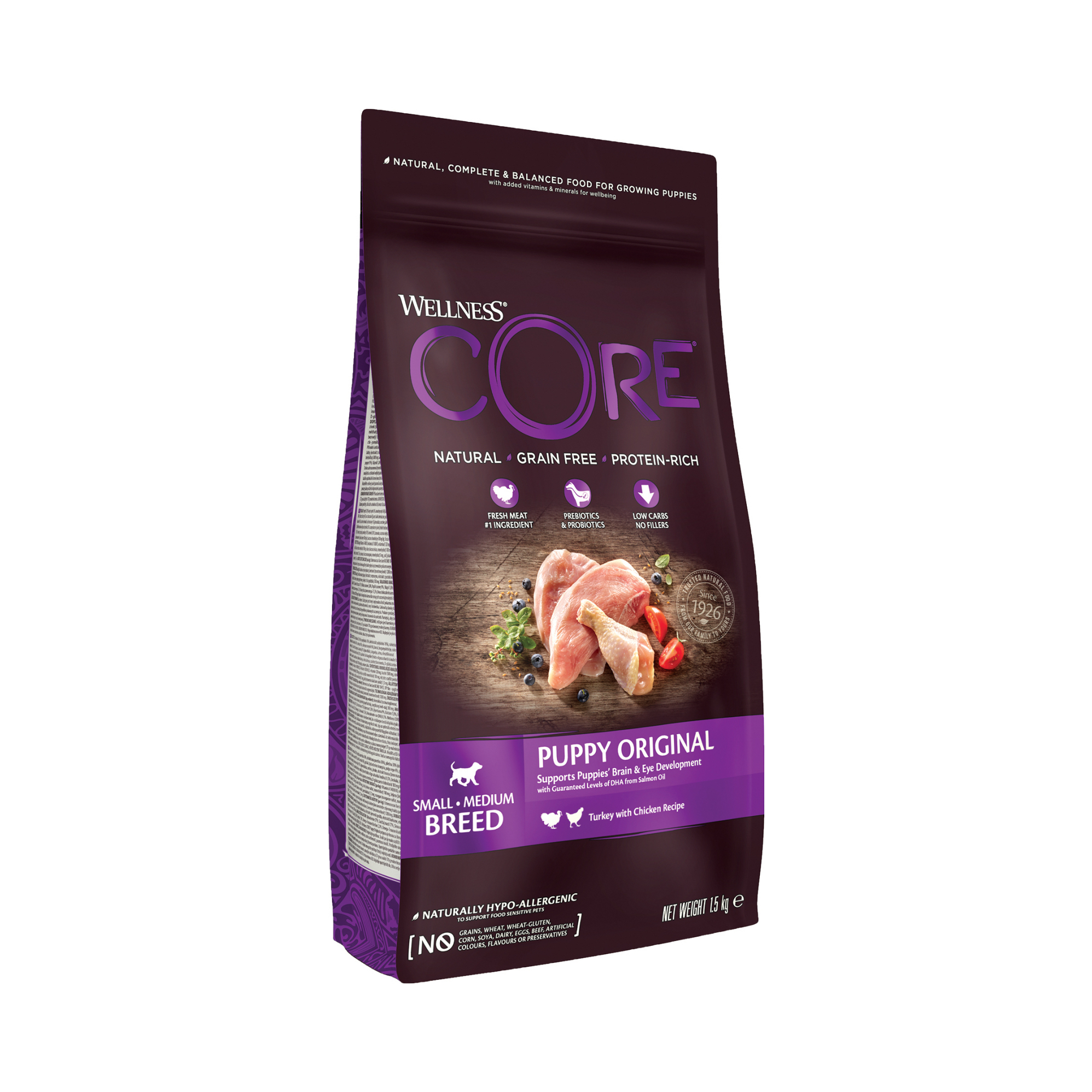 Køb CORE Dog Puppy Small & Medium Breed til din hund | Tinybuddy