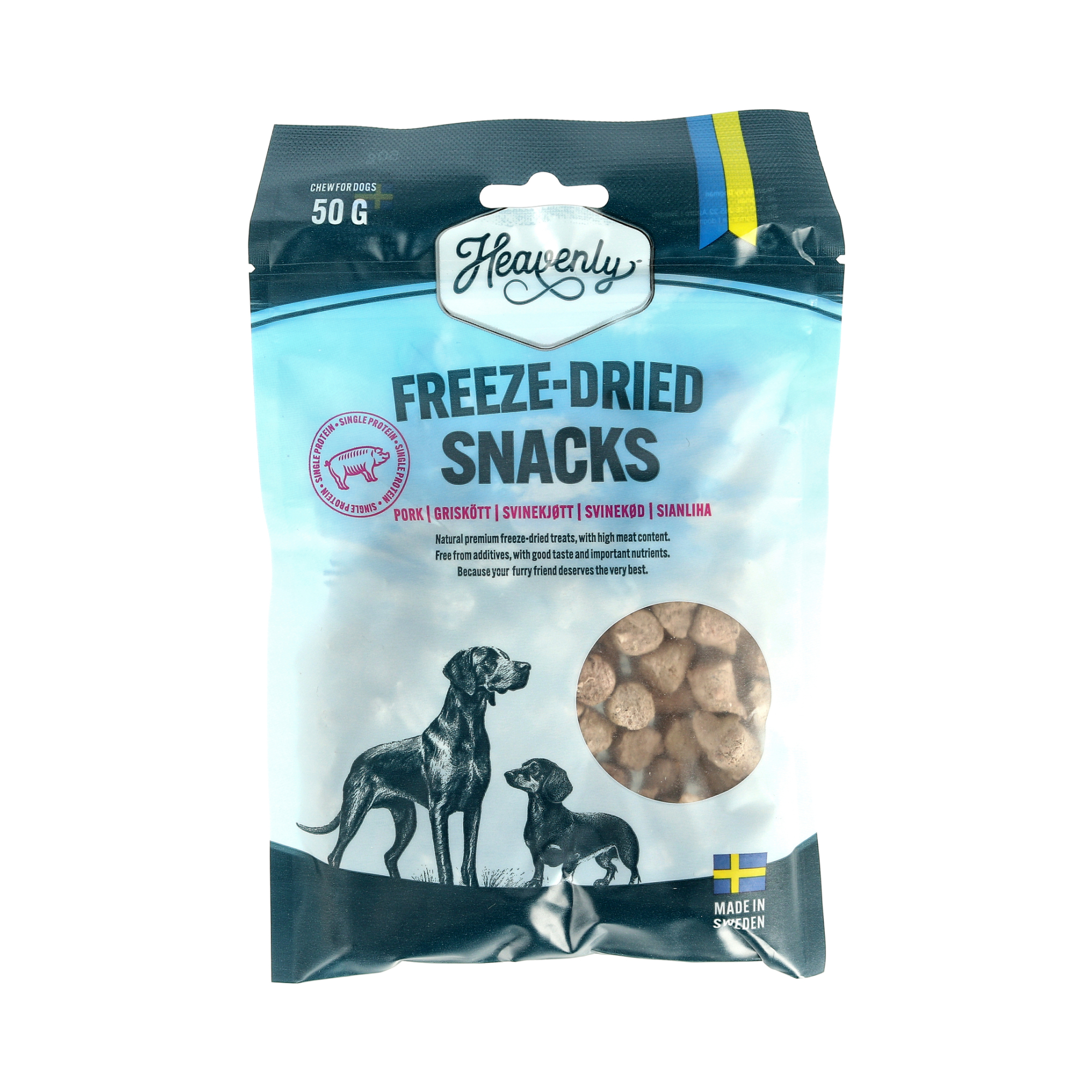 Køb Dogman Frysetørrede Snacks af Gris til din hund | Tinybuddy