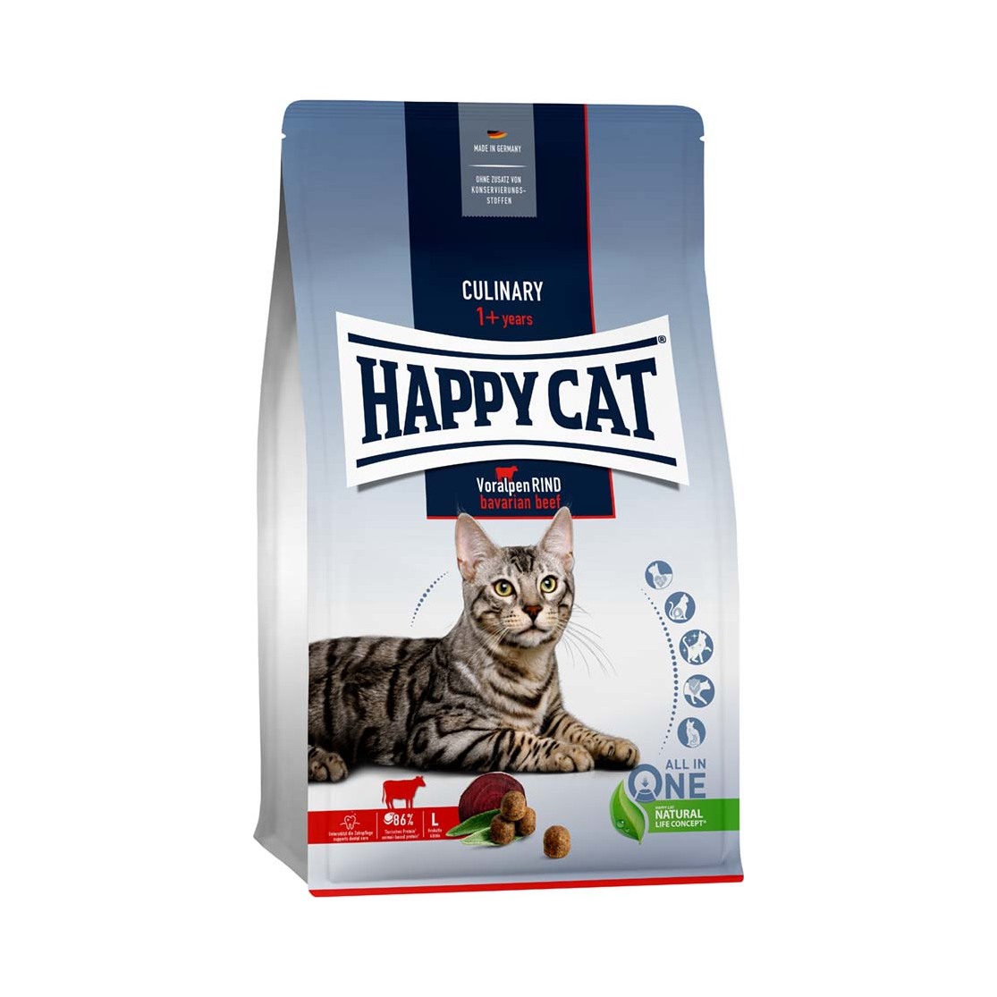 Køb Happy Cat Adult Culinary Bavarian Beef | Tinybuddy