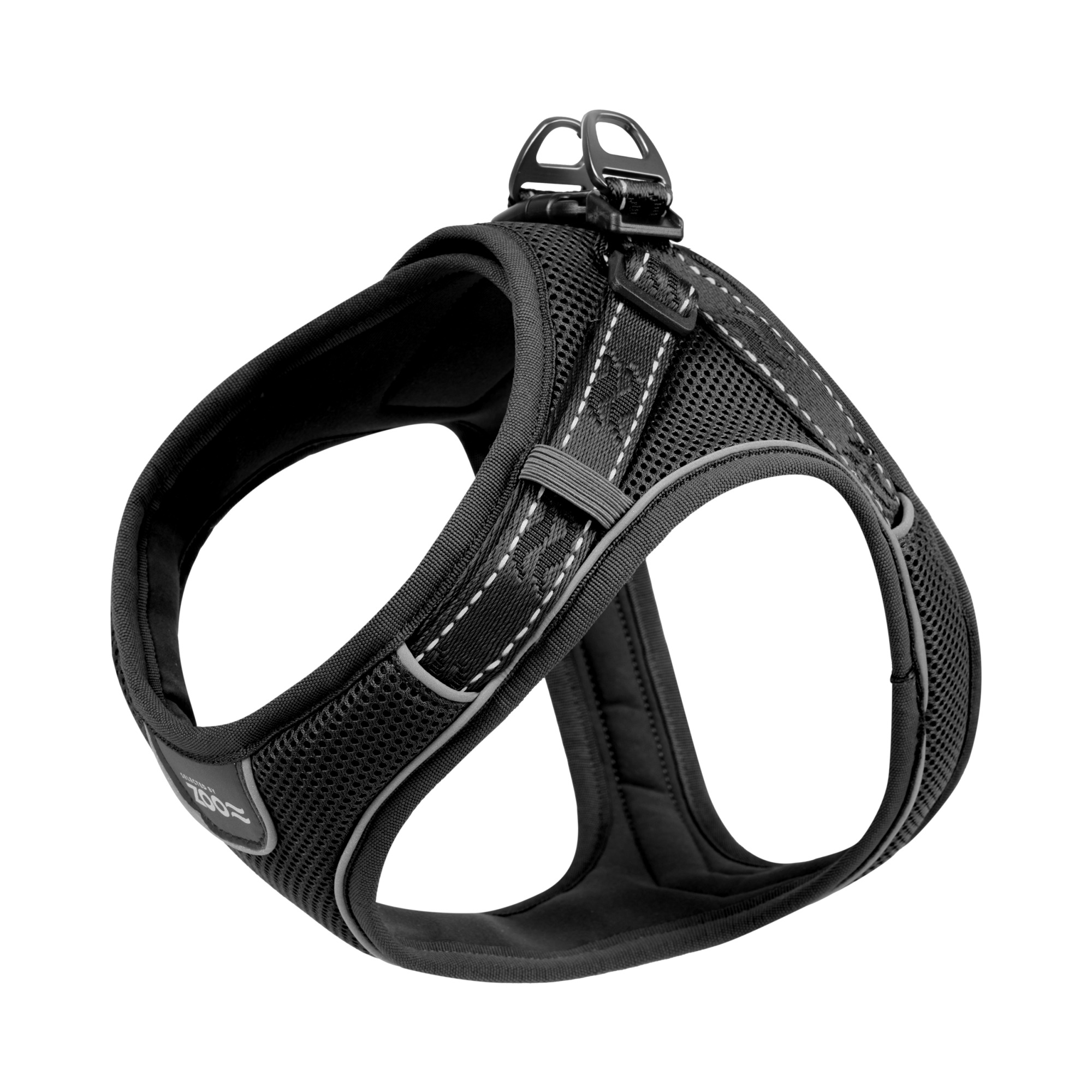 Køb Rufus Blød Sele Sort til din hund | Tinybuddy