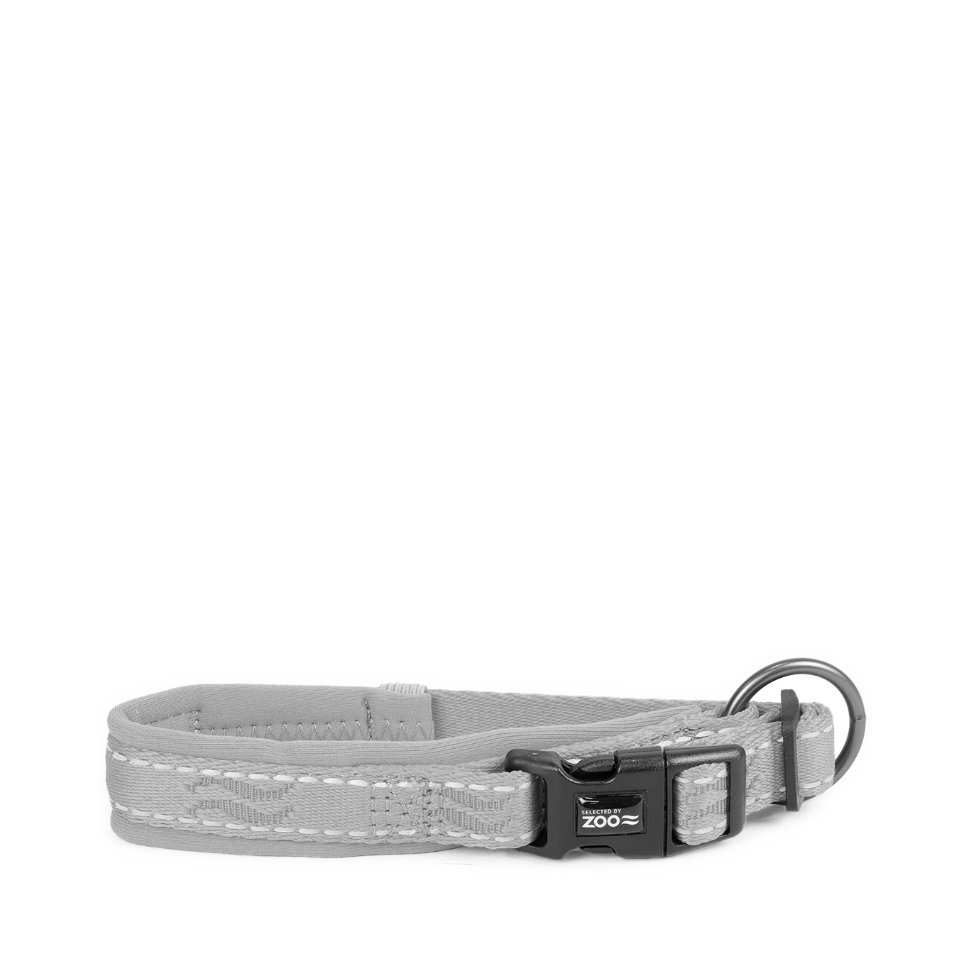 Køb Rufus Justerbar Polstret Halskæde Grå til din hund | Tinybuddy