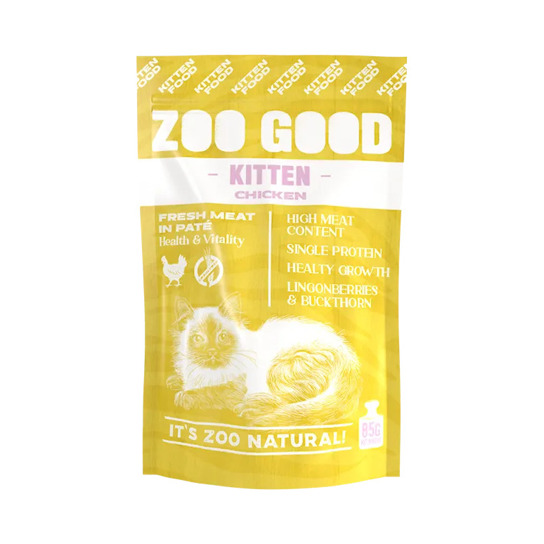 Køb ZOO GOOD Cat Kitten Pouch Kylling | Tinybuddy